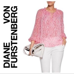 Diane Von Furstenberg | Tops | Nwt Dvf Diane Von Furstenberg Wynn Silk ...